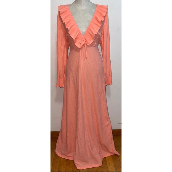 Vintage | Intimates & Sleepwear | Vintage Fuzzy Peach Nightgown | Poshmark